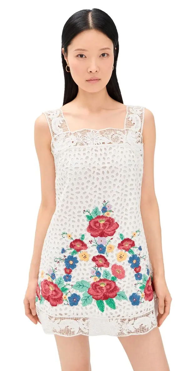 Sea Astrid Embroidery Tank Mini Dress - Multi