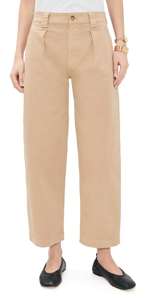 Madewell The Barrel Leg Chino Pants - Fawn