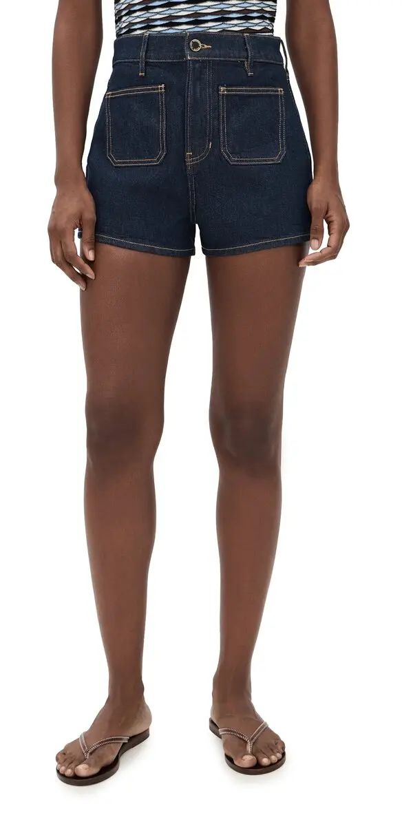 Veronica Beard Elijah Shorts - Indigo Rinse