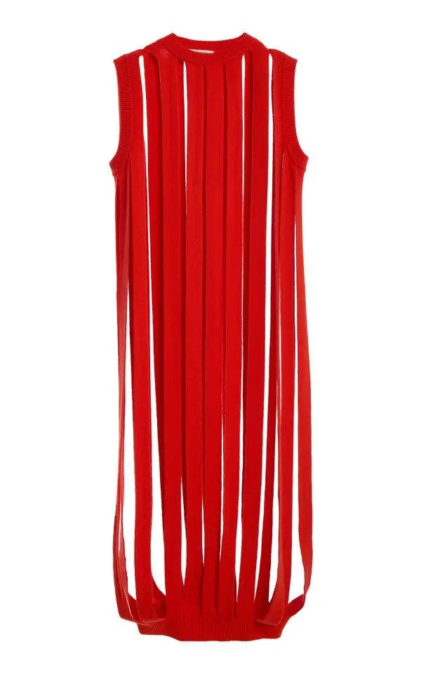 ZANKOV Maggy Cashmere Merino-cashmere Maxi Dress - Red