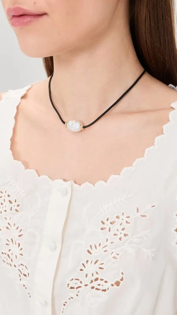 Baublebar Antonia Pearl Necklace - Black