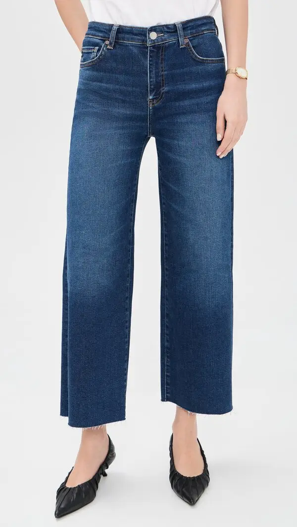 Ag Saige Wide-leg Cropped Jeans
