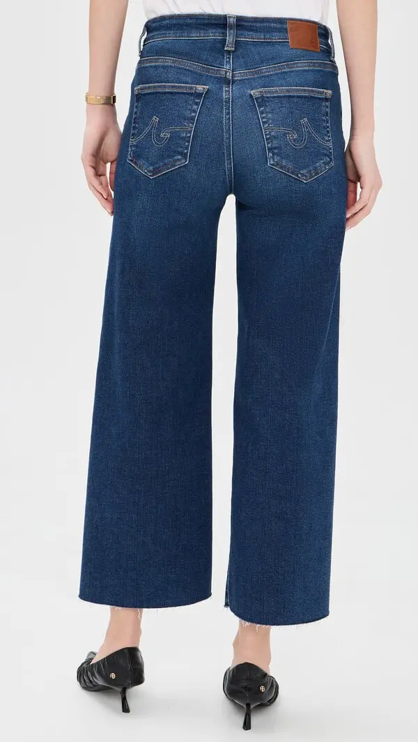 Ag Saige Wide-leg Cropped Jeans