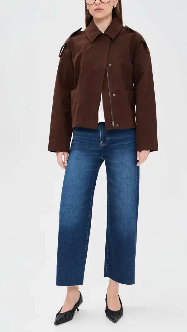 Ag Saige Wide-leg Cropped Jeans