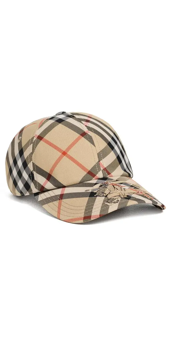 Burberry Check Twill Baseball Cap