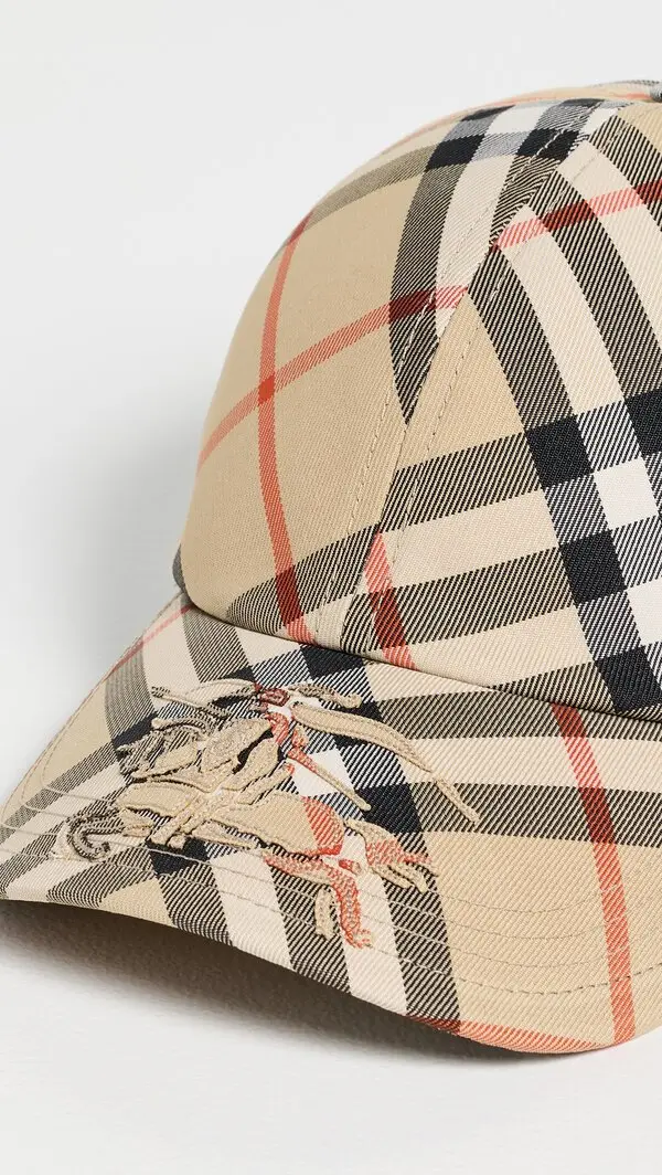 Burberry Check Twill Baseball Cap