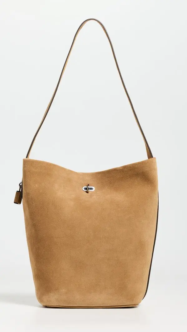 Tory Burch Suede Slim Bucket Bag