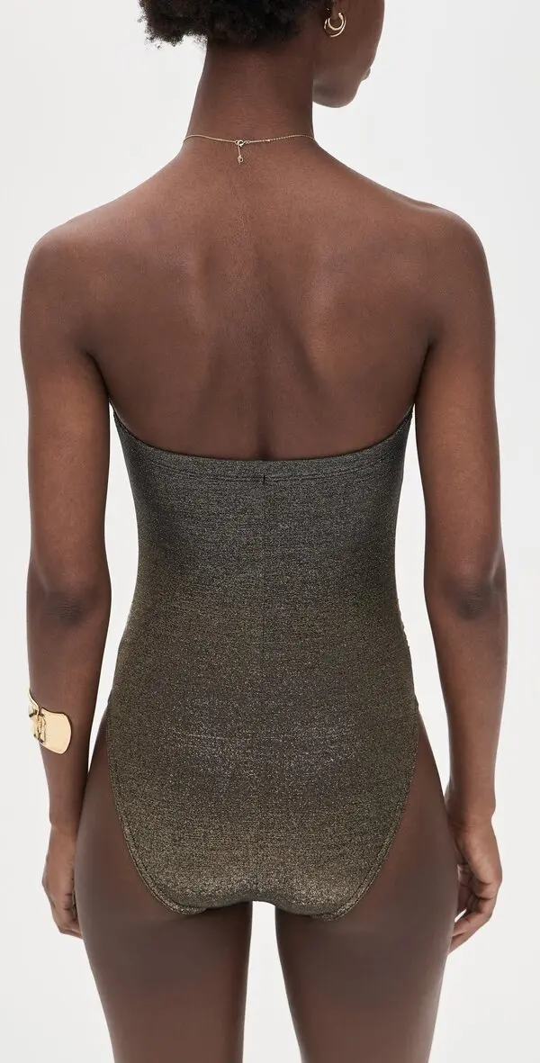 KARLA COLLETTO Helena Bandeau One Piece With Shelf Bra - Gold