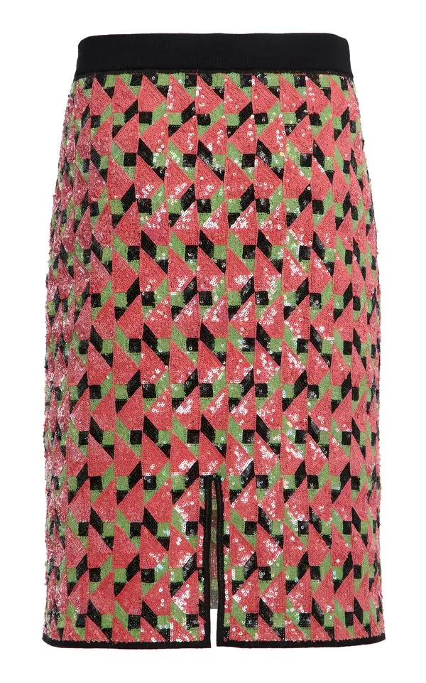 ZANKOV Printed Mini Skirt