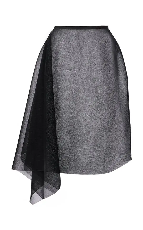 ZANKOV Trapeze Midi Skirt