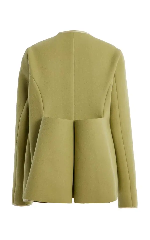 ZANKOV Anderson Wool Draped Jacket