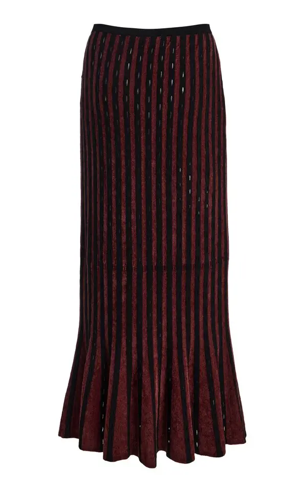 ZANKOV Jacky Pleated Midi Skirt