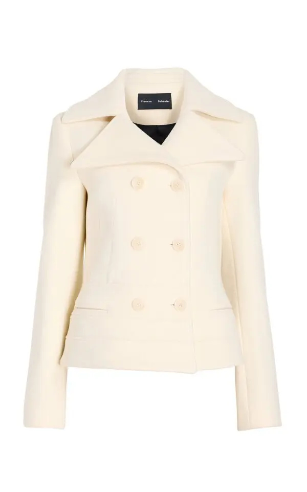 Proenza Schouler Romane Double-breasted Wool Blend Jacket