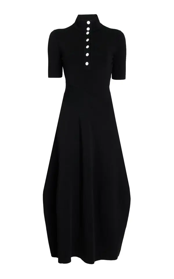 Proenza Schouler Mathilde Button-top Midi Dress