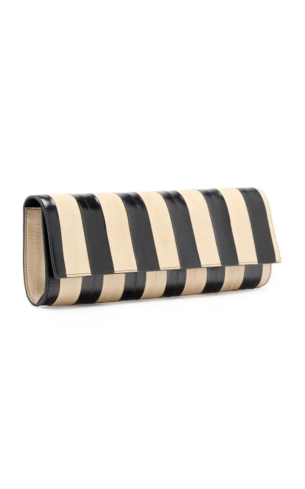 Proenza Schouler Striped Hex Clutch