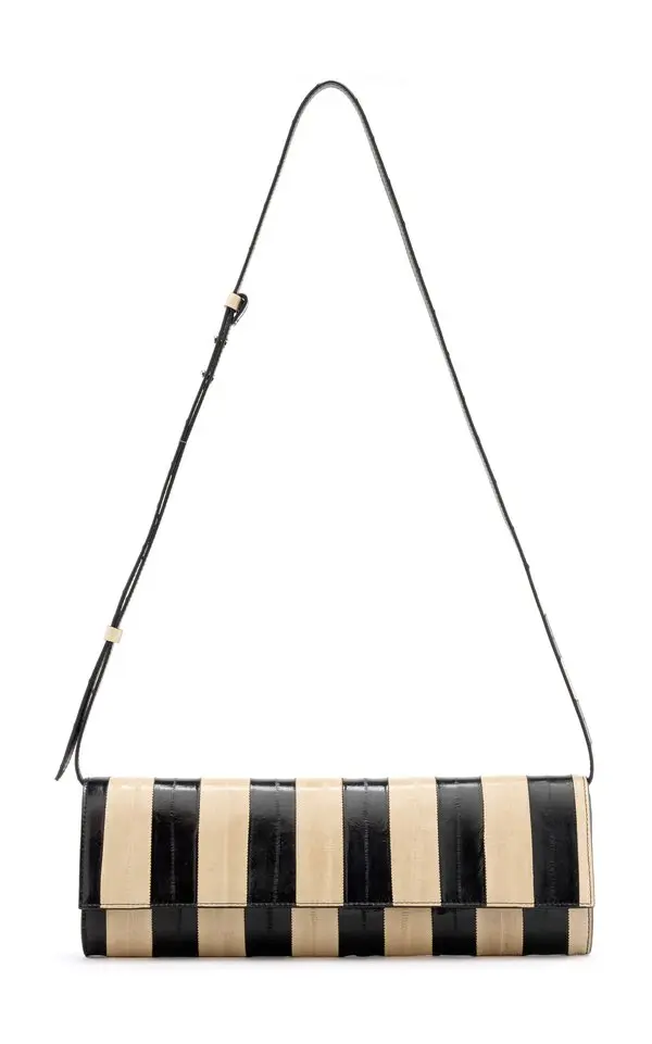 Proenza Schouler Striped Hex Clutch