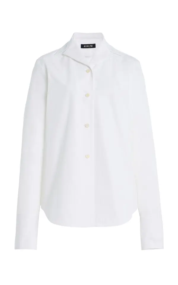 ASHLYN Tian Cotton Shirt - White