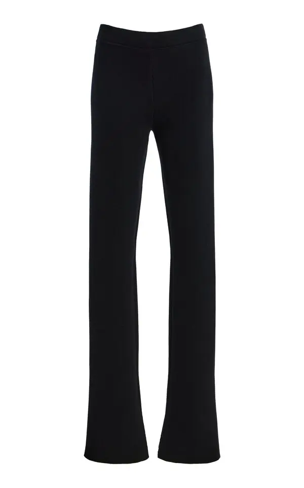 ASHLYN Gaia Full-length Merino Wool Pants - Black