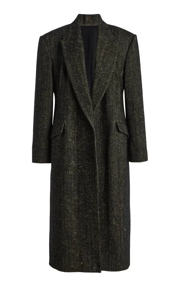 ASHLYN Serti Silk-angora Long Coat
