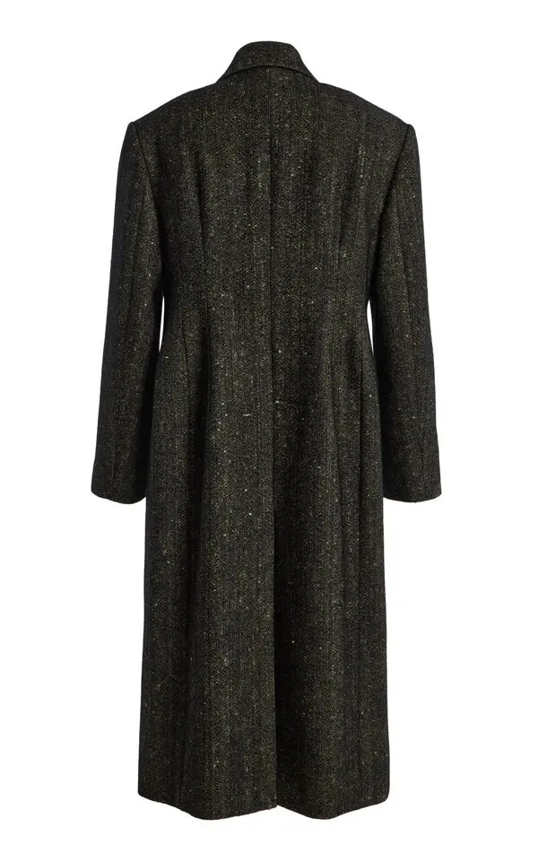 ASHLYN Serti Silk-angora Long Coat