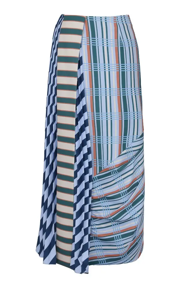 CHORUS Miranda Patchwork Midi Skirt