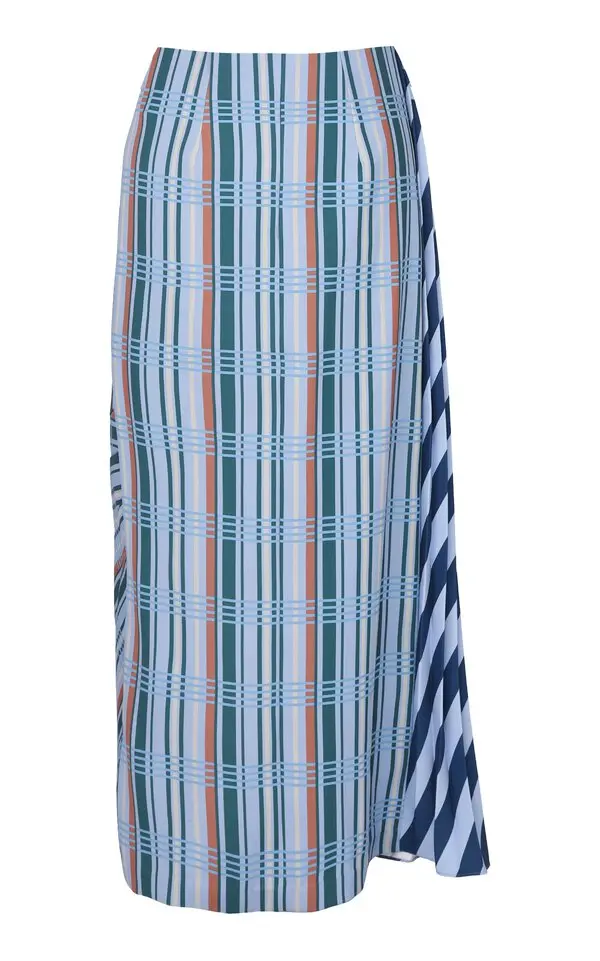 CHORUS Miranda Patchwork Midi Skirt