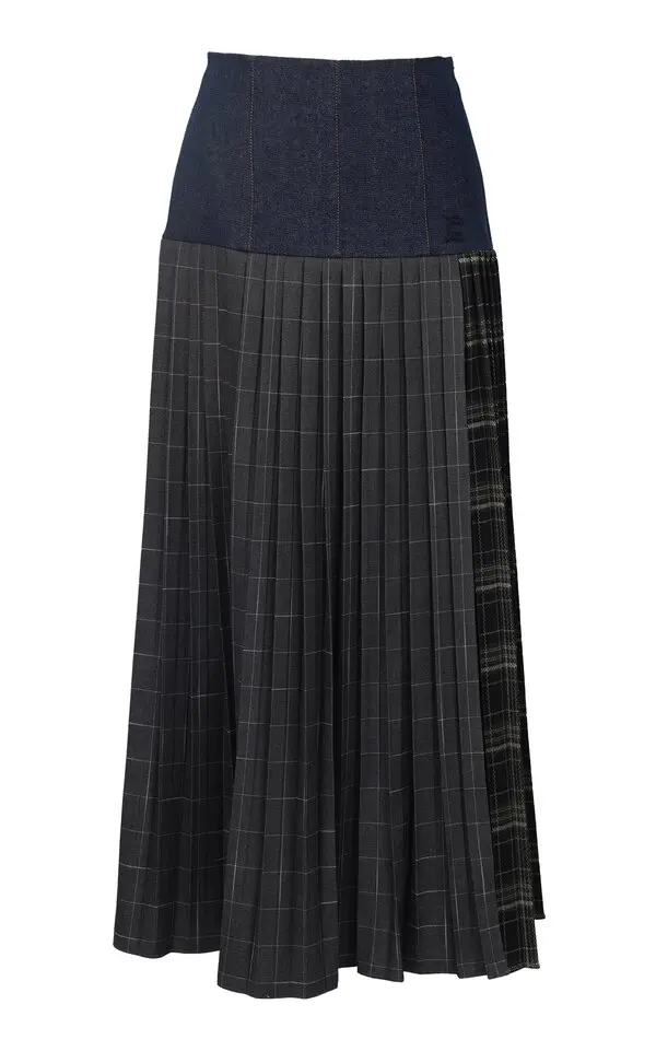 CHORUS Marcy Pleated Maxi Skirt