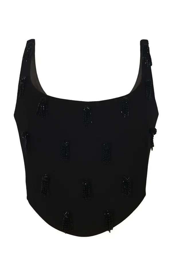 Chorus Greta Tassel Top - Black
