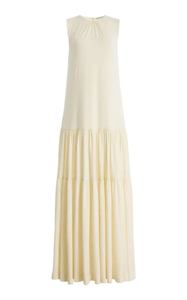 Altuzarra Liza Tiered Maxi Dress - White