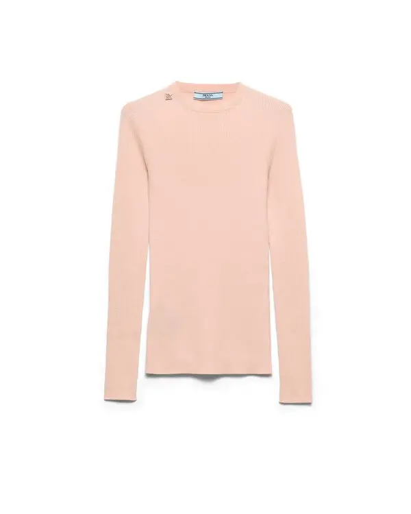 Prada Wool Crew-neck Sweater - Pink