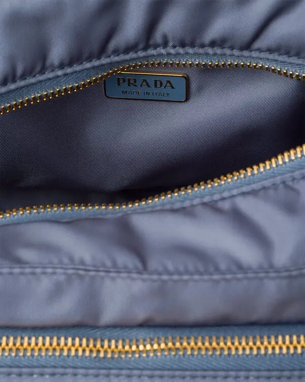 Prada Explore Medium Re-nylon Shoulder Bag With Flap - Blue