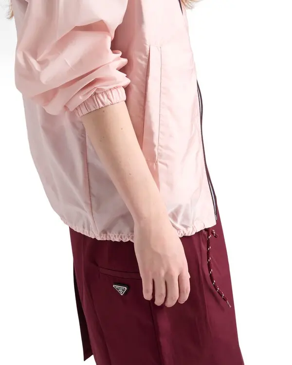 Prada Lightweight Re-nylon Hooded Raincoat - Pink