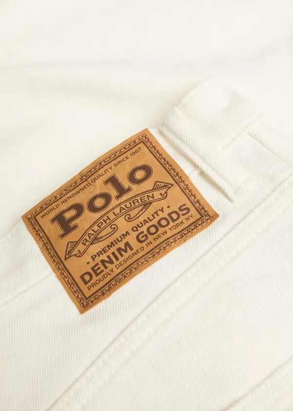 Polo Ralph Lauren Curved Tapered-leg Jeans - White