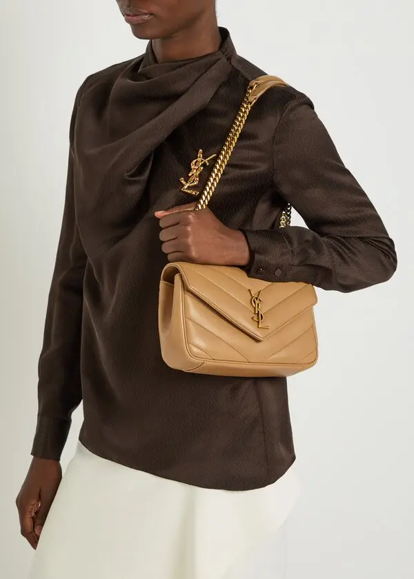 Saint Laurent Loulou Small Quilted Leather Shoulder Bag
