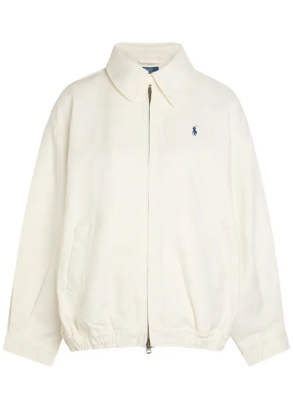 Polo Ralph Lauren Logo-embroidered Twill Jacket - Cream