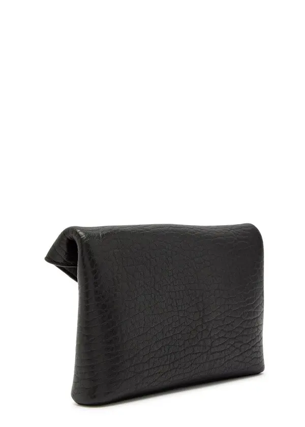 Saint Laurent Grained Leather Envelope Pouch