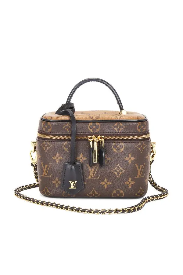 LOUIS VUITTON Monogram Reverse Vanity Pm Bag - Brown