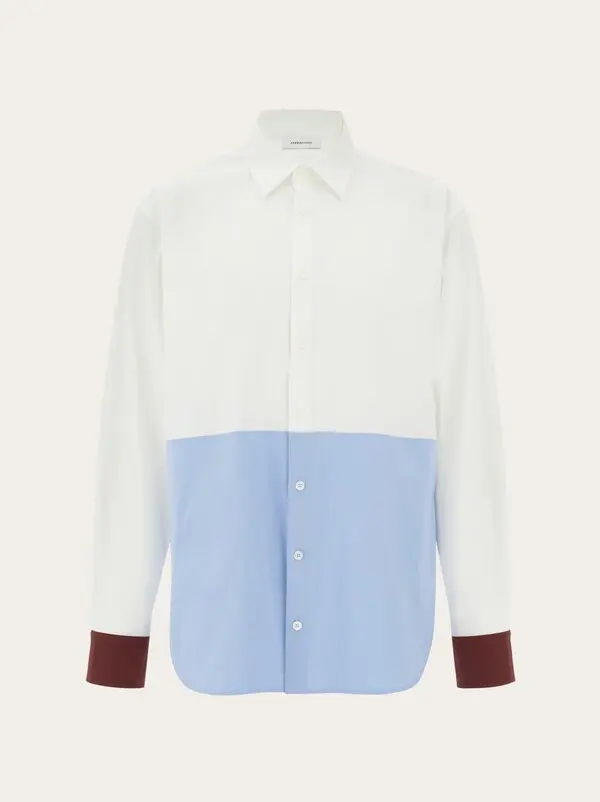 FERRAGAMO Color Block Shirt - White