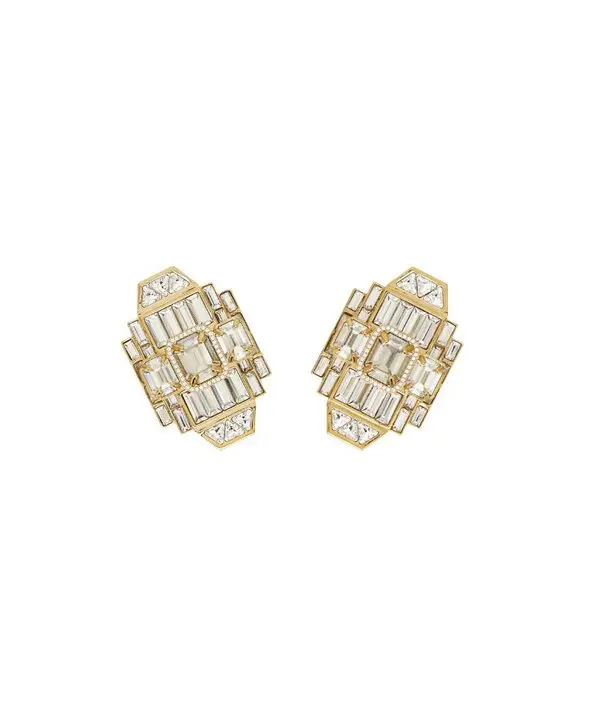 FERRAGAMO Déco Stud Earrings - Gold