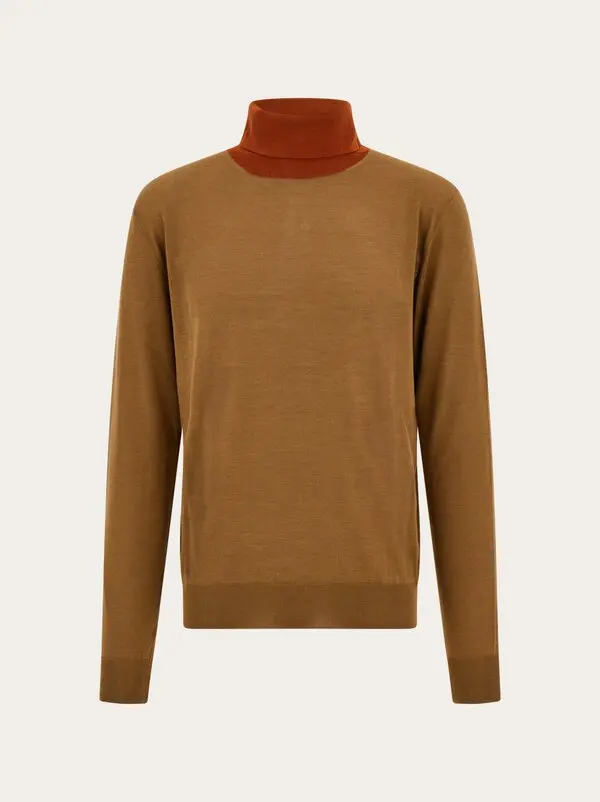 FERRAGAMO Silk Turtleneck