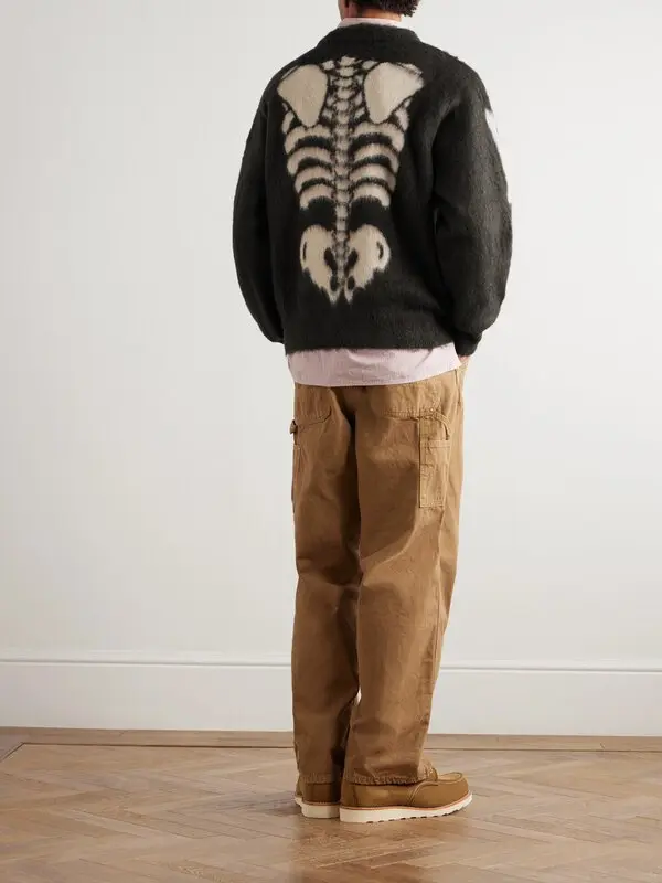REMI RELIEF Woven Skeleton Sweater