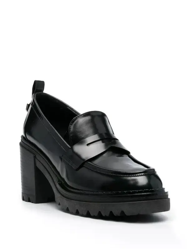 SERGIO ROSSI Joan 55mm Penny-slot Leather Loafers