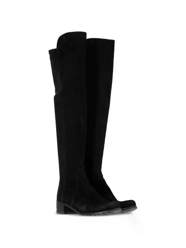 STUART WEITZMAN 5050 Suede Boots - Black