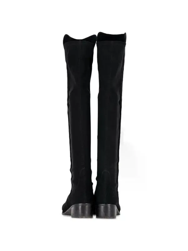 STUART WEITZMAN 5050 Suede Boots - Black