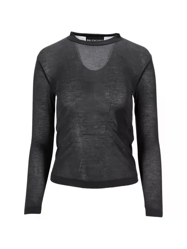 Balenciaga Crew-neck Long-sleeve Top