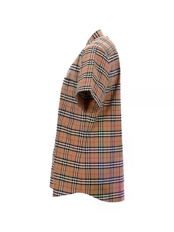 Burberry Cotton Checked Shirt - Neutrals