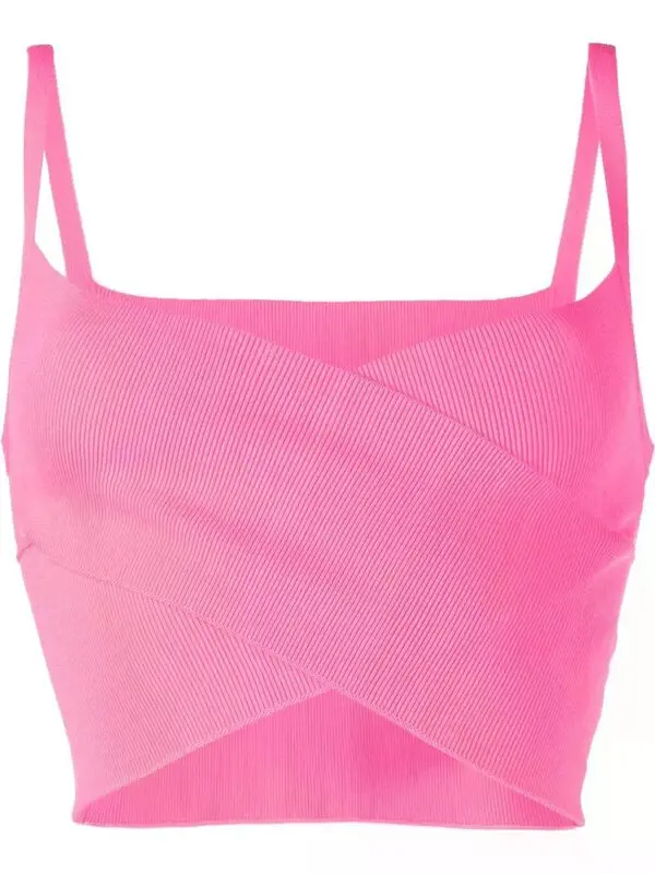 MSGM Cross-strap Cropped Top