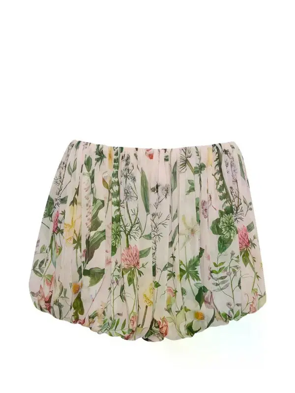 Cara Cara Bloom Floral-print Chiffon Shorts