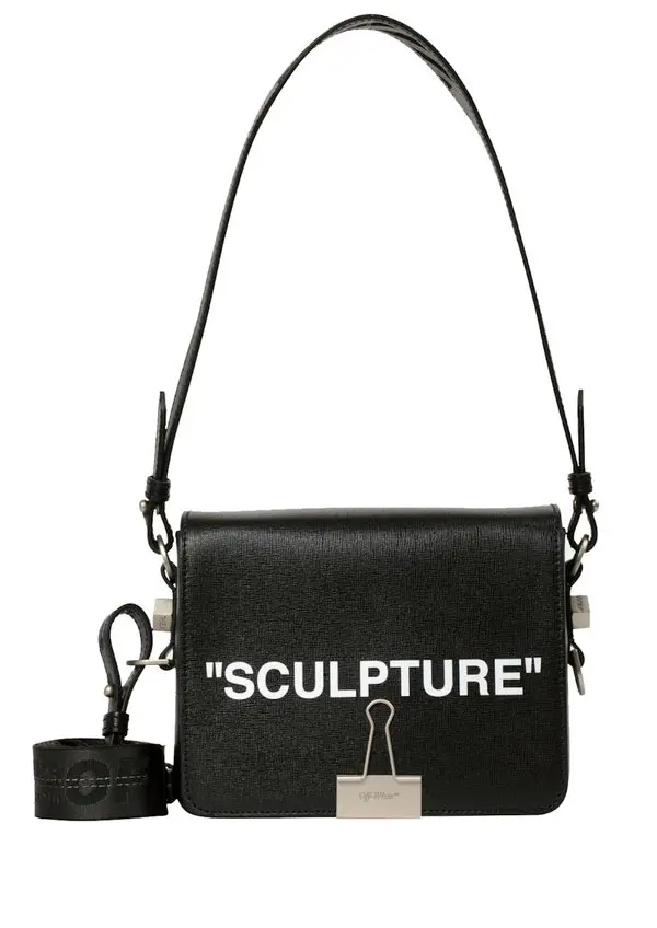 Off-White Binder Clip Bag Sculpture