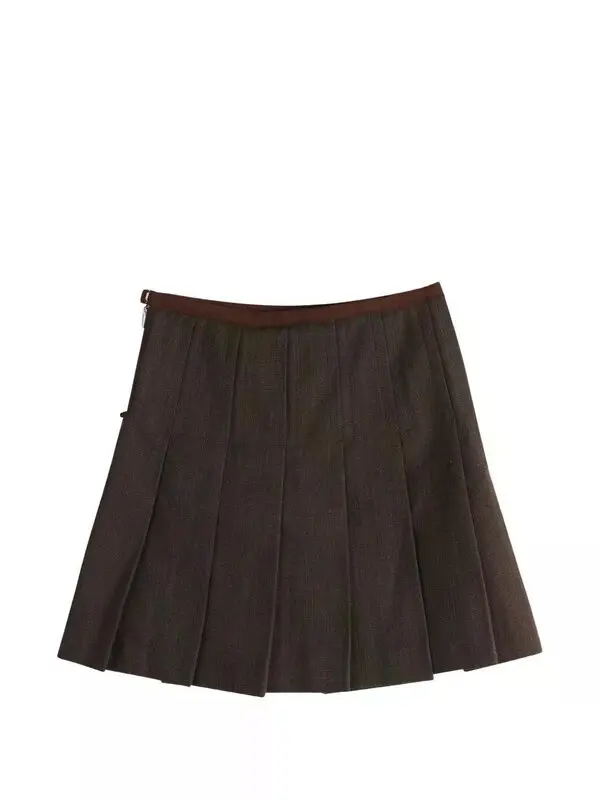 Marc Jacobs Pleated Wool Mini Skirt